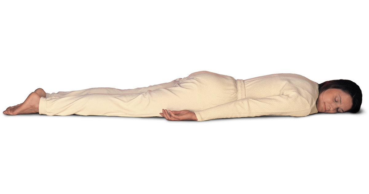 Relaxation Lying on the Abdomen